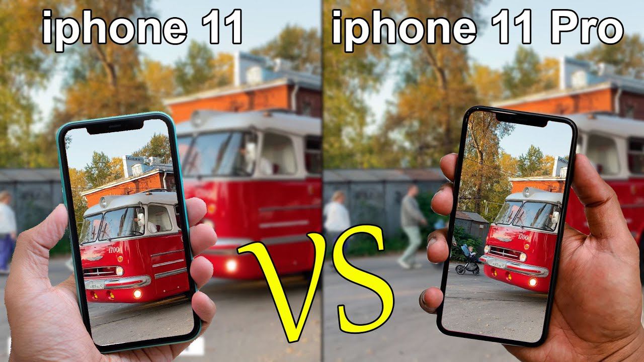 iphone 11 vs iphone 11pro - Сравнение камер смартфонов / 4K