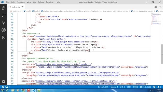 Bootstrap 4 Tutorial - Add a Jumbotron with Parallax effect - | Video 2 – смотреть онлайн видео ...