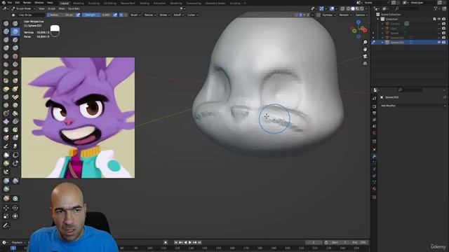 5 - Starting the rabbit head
