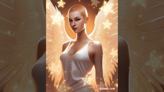 фотосет 3 GOLDEN ANGEL для рождественского настроения - с очень короткой стрижкой