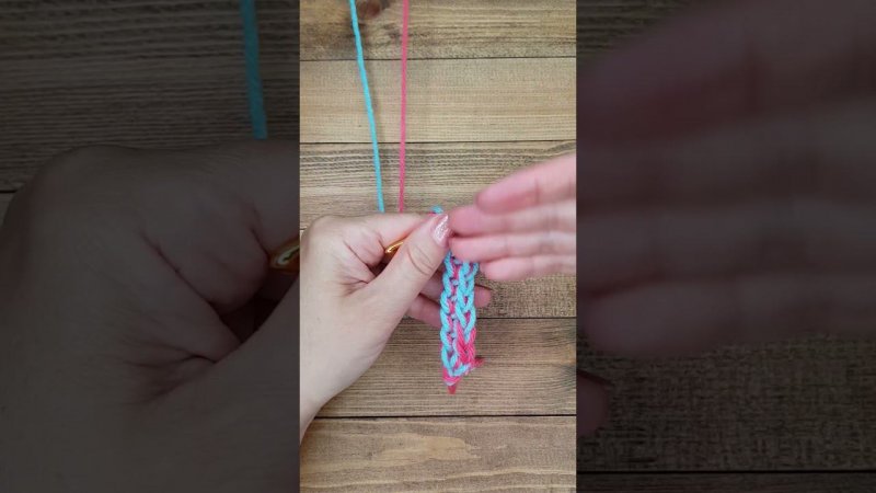 #shorts Very Beautiful Two Color Crochet Cord. Detailed Video