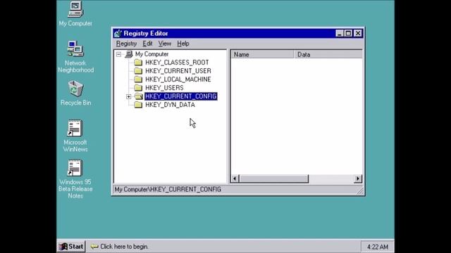 Что будет, если очистить реестр Windows 95 Build 405
