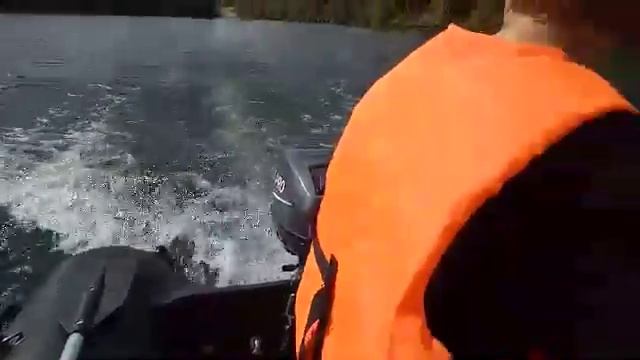 Гладиатор C370AL, обкатка мотора sea pro oth9.9s, 3_4 это-это крейсерский режим. Часть 4..mp4