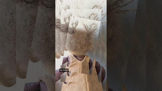 Игровая текстильная кукла для детей 3 лет.
