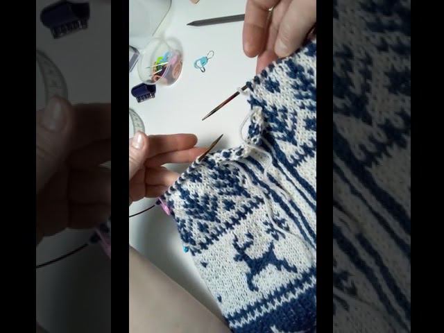 полукомбинезон спицами жаккардом /6-8 мес/