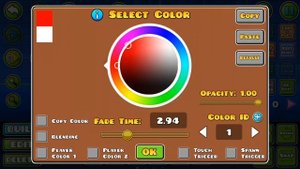 Как поменять фон во время прохождения уровня в редакторе Geometry Dash?