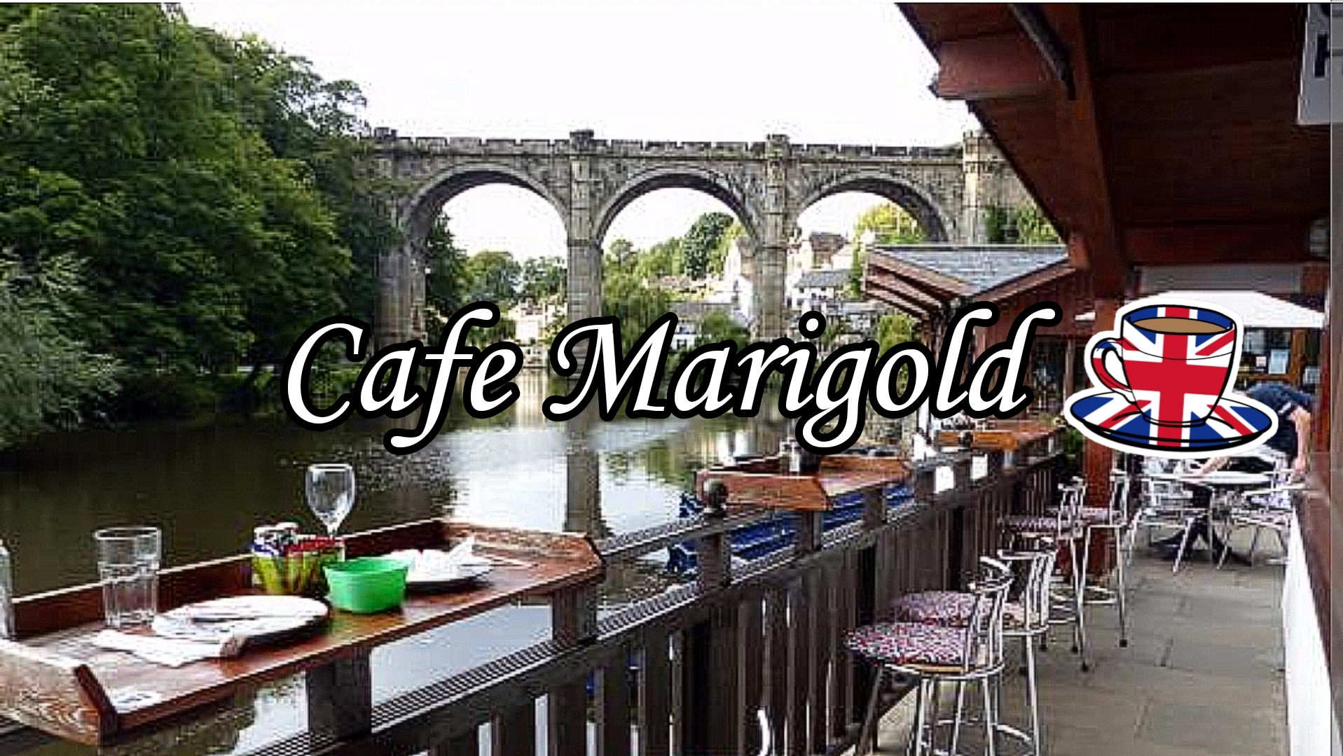 НЕОБЫЧНОЕ КАФЕ "MARIGOLD" С ЛОДКАМИ НА ПРОКАТ В ГОРОДЕ KNARESBOROUGH .