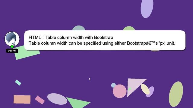 HTML : Table column width with Bootstrap – смотреть онлайн видео от Бутстрап Дизайн в хорошем ...