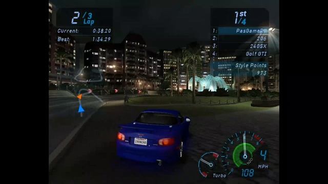 NFS Underground - Гонка 20 - Circuit - Market Street (без комментариев)