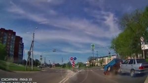 Отвлекшийся водитель стал причиной аварии