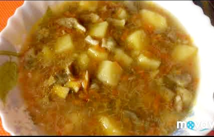 Суп из белых грибов в мультиварке!