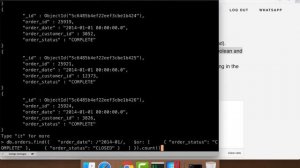 MongoDB Database Operations - Querying Collections - Tasks or Scenarios