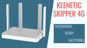 Keenetic Skipper 4G обзор и настройка.