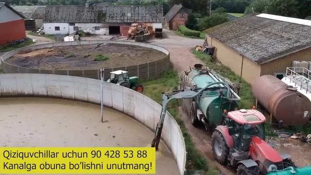 Fermani traktor mini погрузчик yordamida tozalash usuli  Qiziquvchilar uchun 90 428 53 88.mp4
