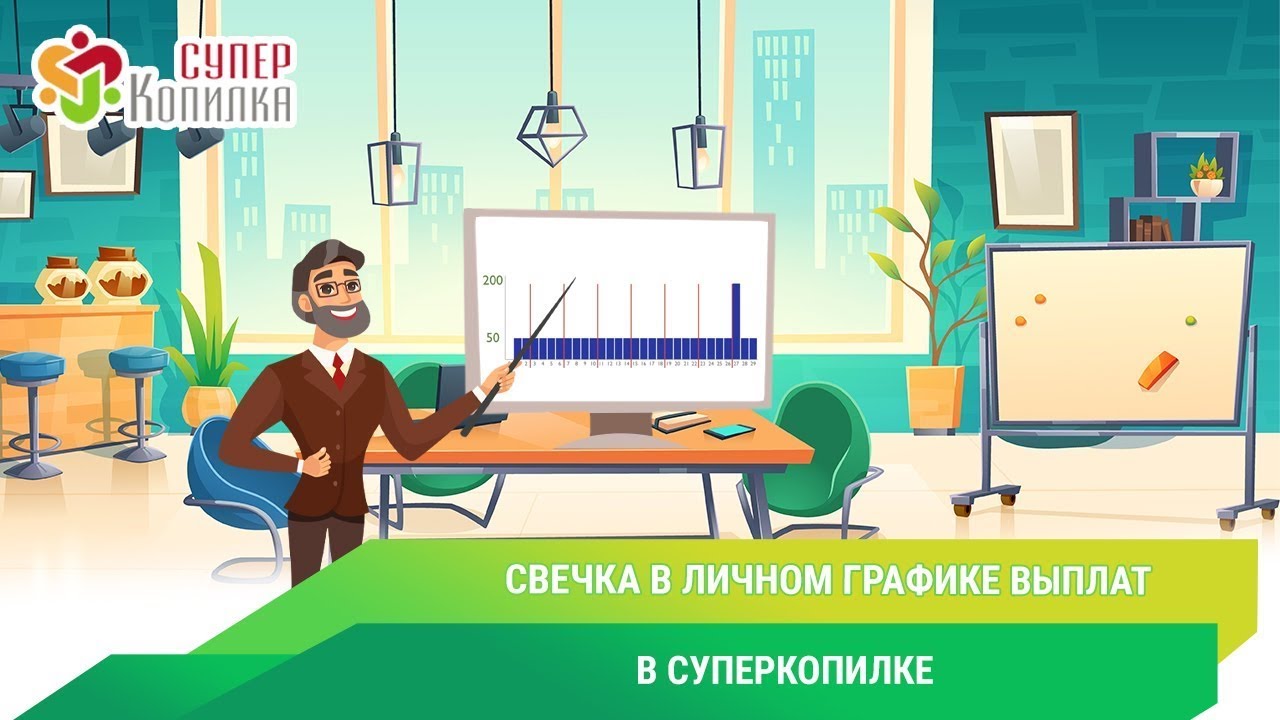 "Свечка" в Личном графике выплат в СуперКопилке