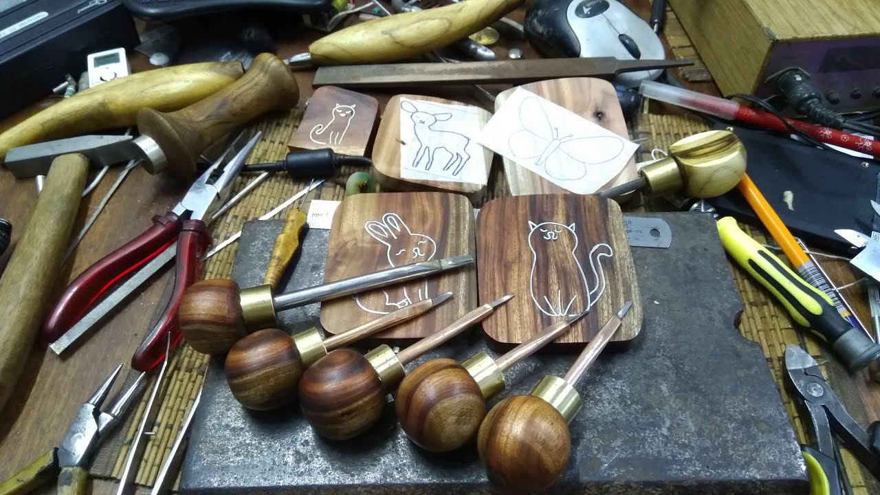 Ещё пара штихелей для инкрустации по дереву