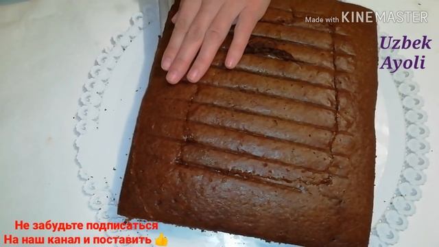 ШОКОЛАДНЫЙ ТОРТ РЕЦЕПТ//TEZ VA OSON SHOKOLADNIY TORT//TORT TAYORLASH ...