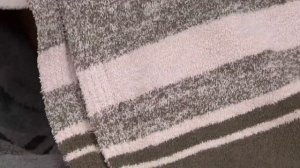 Barefoot Dreams CozyChic Marled Stripe Blanket 45" x 60" on QVC