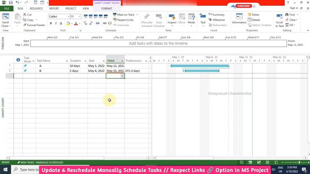 Update & Reschedule Manually Schedule Tasks // Respect Links 🔗 Option in MS Project - смотреть ...
