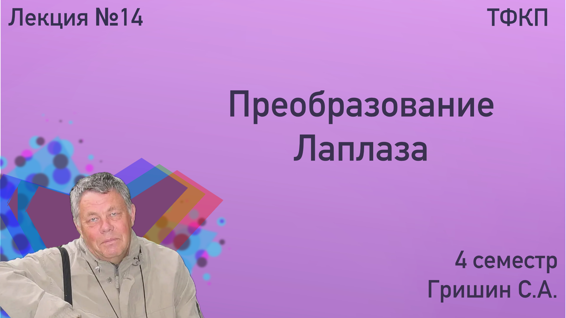 ТФКП. Лекция 14. Гришин С.А.