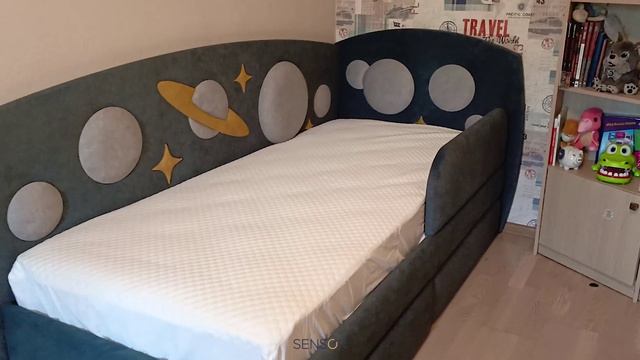 Кровать Галактика с планетами для детей