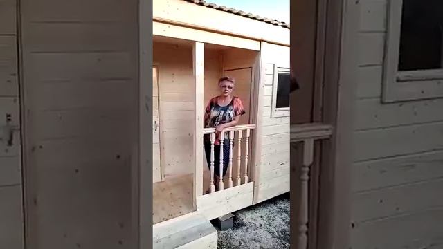 Хозблок для дачи 4000х3000мм с терассой