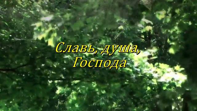 СЛАВЬ ДУША ГОСПОДА