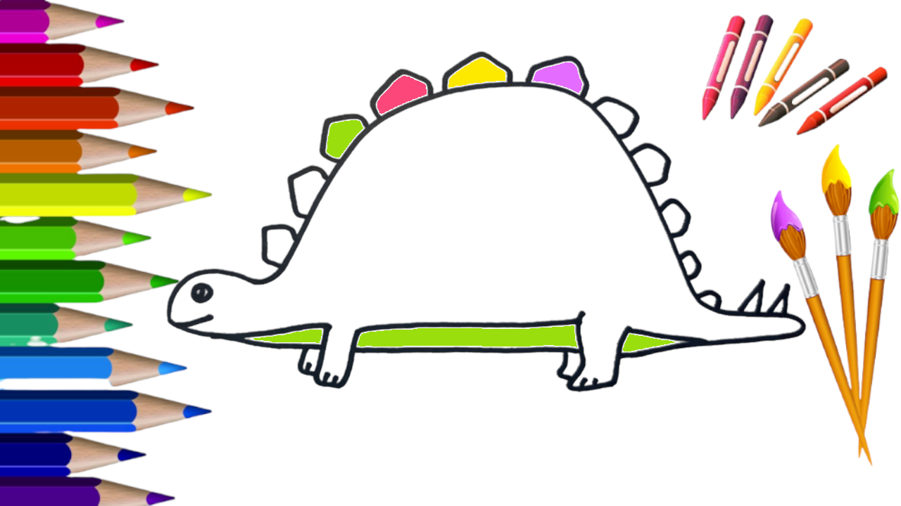 Как нарисовать ДИНОЗАВРА. Рисуем Сами