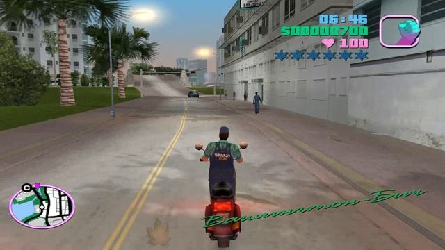 GTA Vice City - Прохождение - Миссия 004 -  Адвокат - Забастовка (без комментариев)