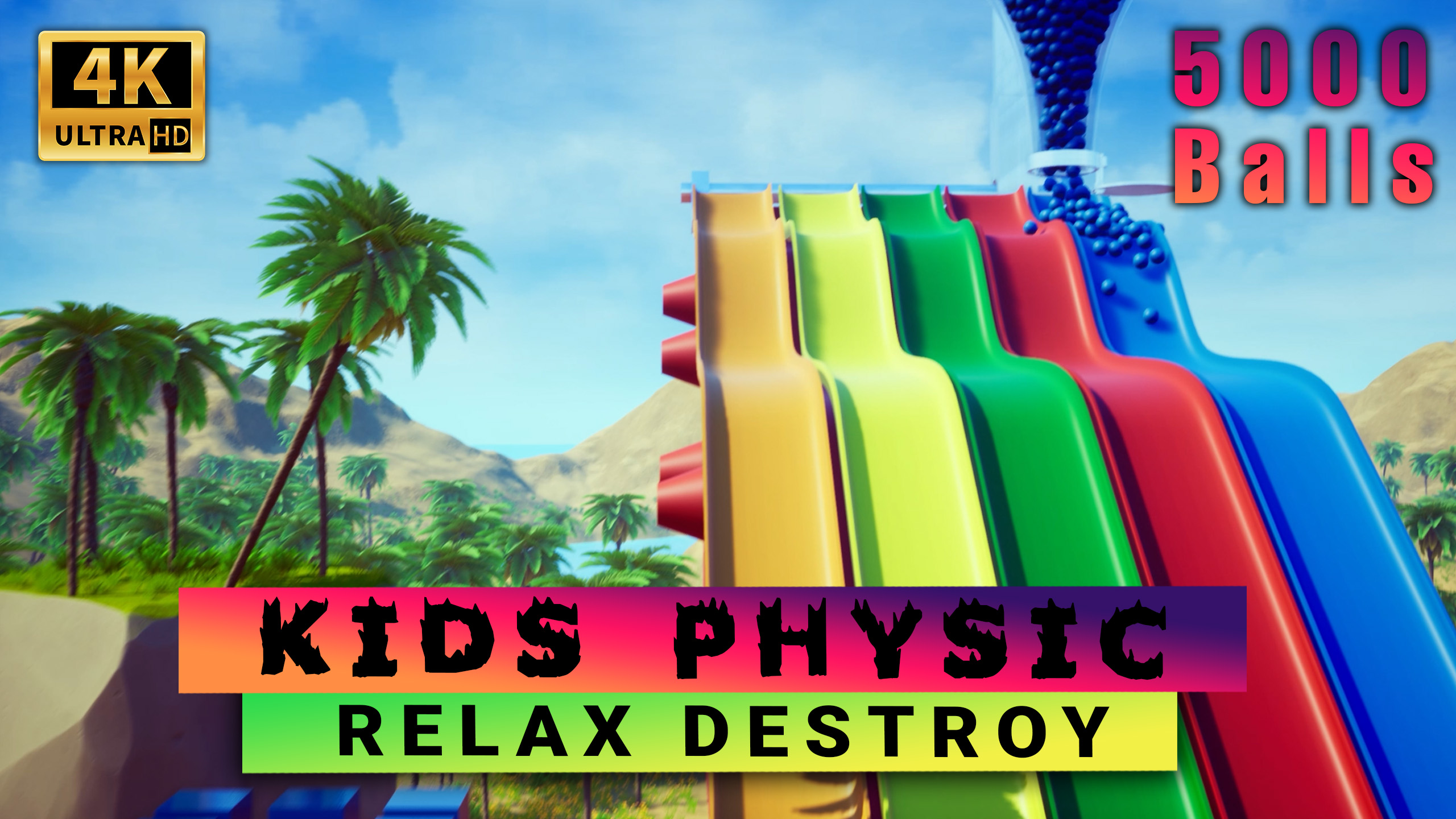 Веселая физика детям - Робот разрушает цветные пирамиды| серия 007 #мультфильм