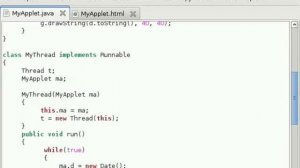 Java Applet Tutorial #11 Digital Clock Applet