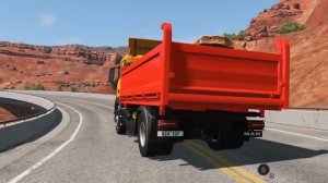 BeamNG Drive - Loaded 4x2 MAN TGS Dumper in Utah Part 1