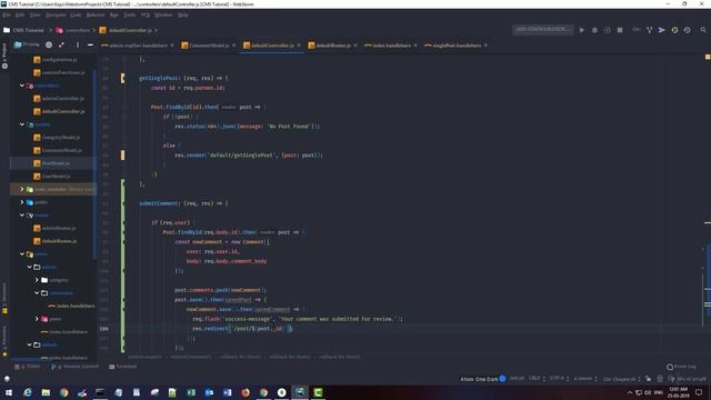 Nodejs CMS Tutorial For Beginners - Part 23- Submit Comment From Front-End – смотреть онлайн ...