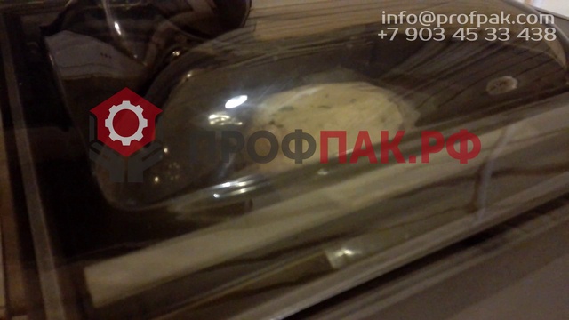 Упаковка сыра сулугуни вакуум упаковочной машиной DZ-400