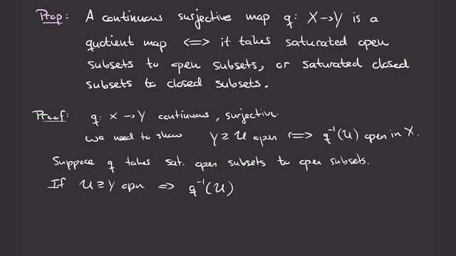 Topology Lecture 15 Quotient Spaces II
