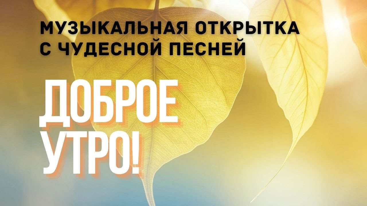 ?С ДОБРЫМ УТРОМ!? Музыкальная открытка с чудесной песней