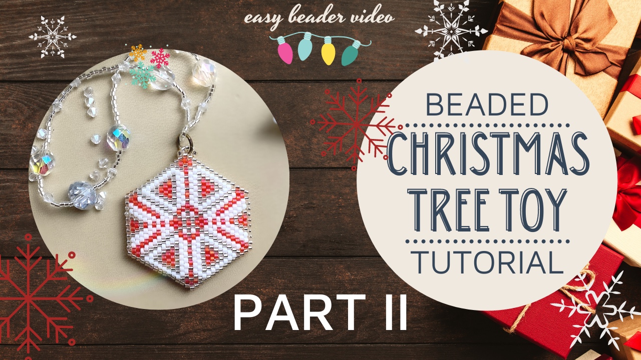 ЁЛОЧНАЯ ИГРУШКА - из бисера часть II * процесс создания * DIY