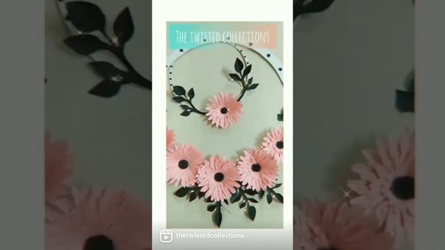 Pink Paper Flower Wreath