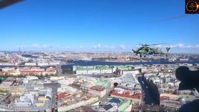 Вертолеты над Петербургом: Парад Победы 2021