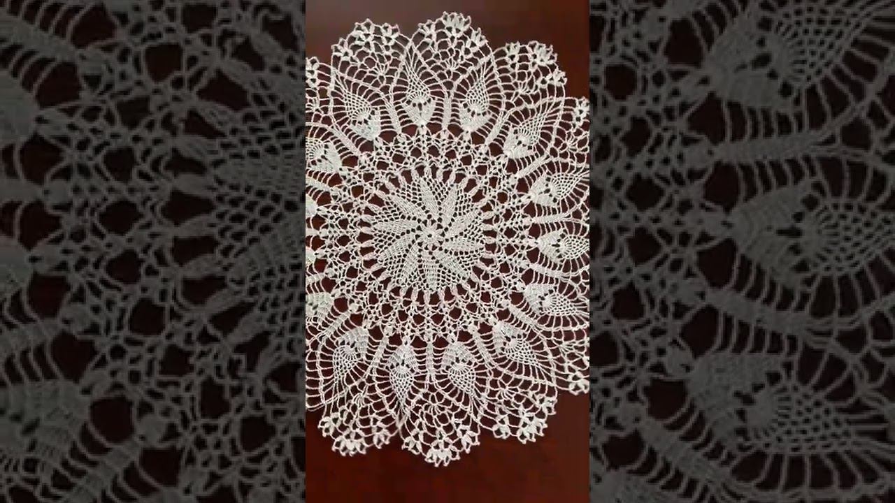 Салфетка крючком, 50 см, хлопок