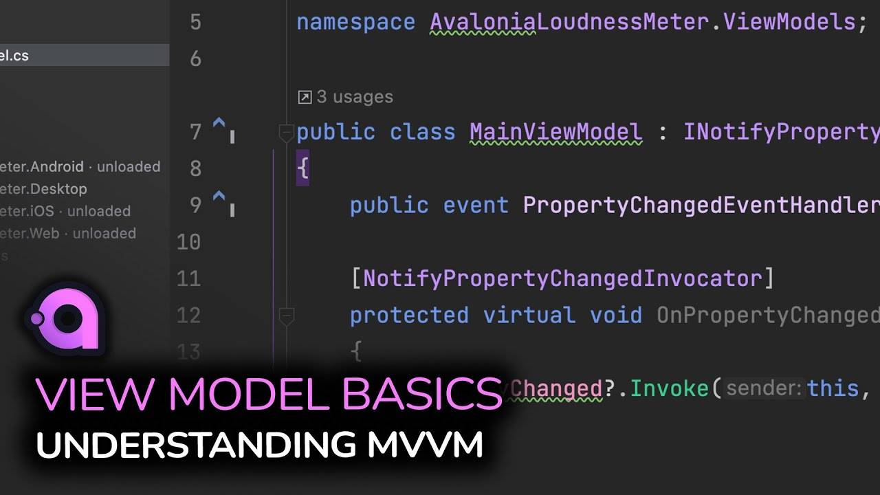 008. Avalonia UI - View Model Basics MVVM[1080p60]