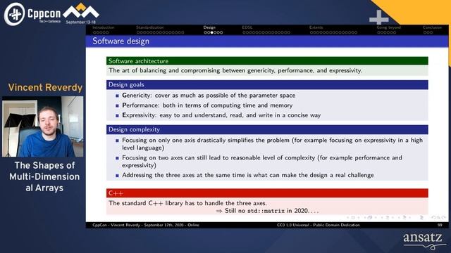 The Shapes of Multi-Dimensional Arrays - Vincent Reverdy - CppCon 2020