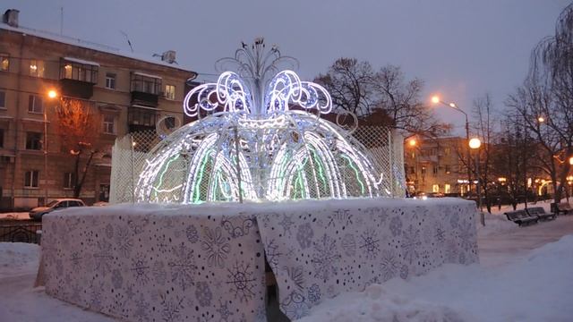 Самара • Новый год 2021. Сквер Высоцкого.