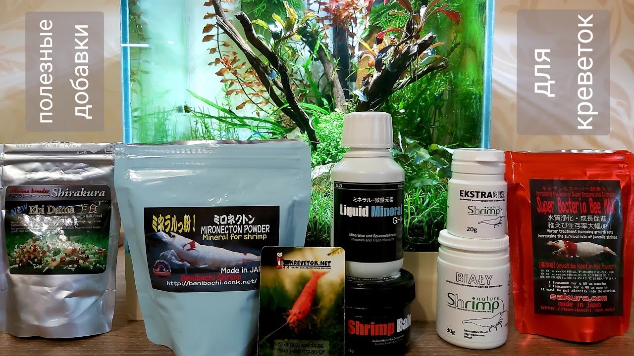 Полезные добавки для креветочника. Shirakura. Benibachi. GlasGarten. ShrimpNature.