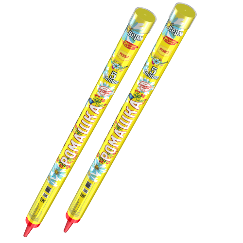 Римская свеча Ромашка 0,8" х 5 РК5007 Русский салют | Пиромаркет