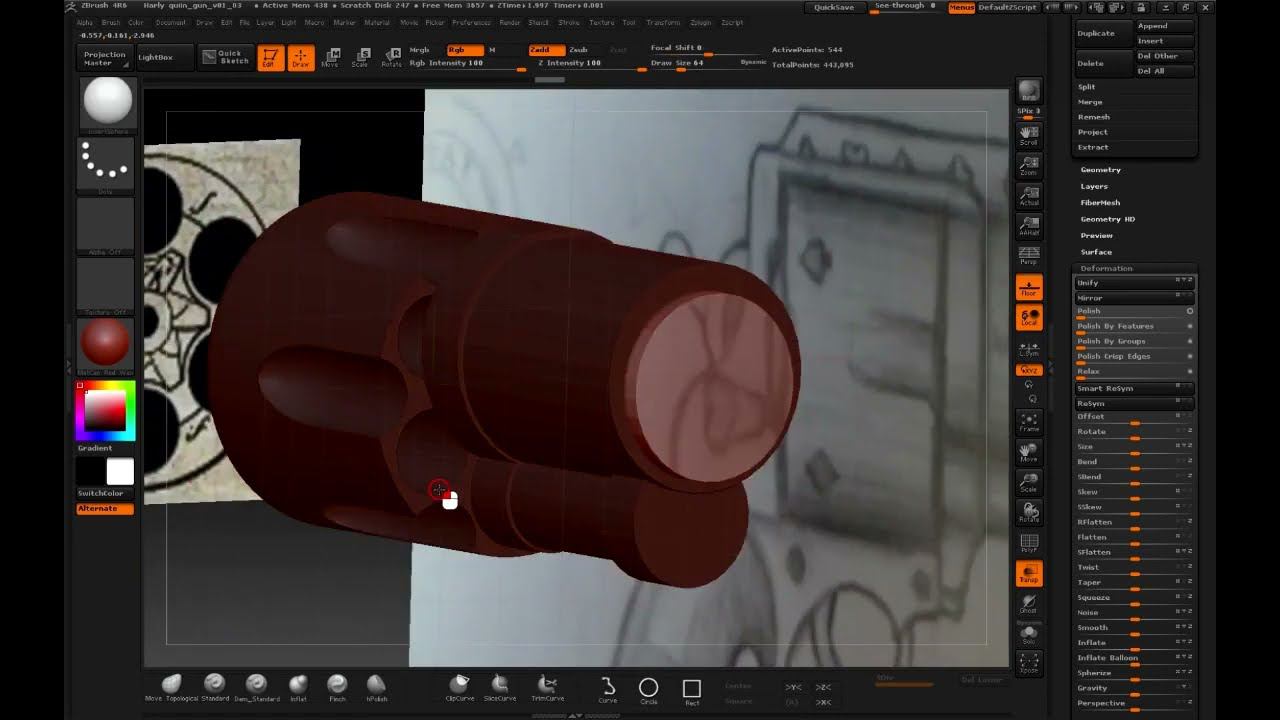 HarleyQ Vol 3  07 Cannon base
