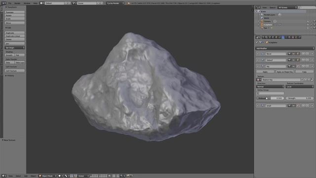 Movie Scene Creation in Blender 3D на русском языке 12 как создать реалистично выглядящие камни