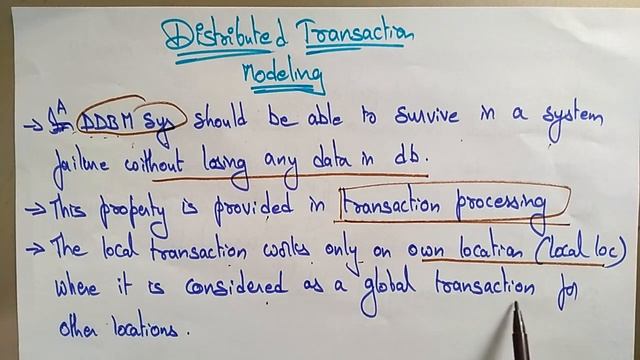 distributed transaction model | Distributed systems | Lec-70| Bhanu ...