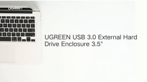 Внешний карман UGREEN US222 для HDD/SSD 3.5" SATA USB 3.0 UASP Black