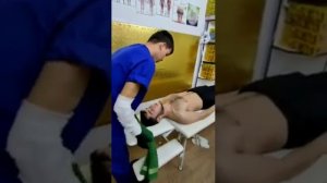 Процедура мягкой  мануальной терапии в  Хиджама Центр 1